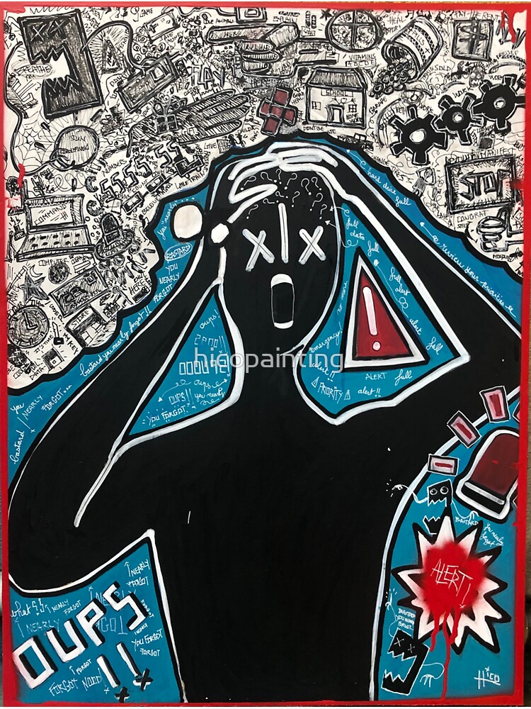 "Oops! I nearly forgot ..." Sticker for Sale by hicopainting | Redbubble