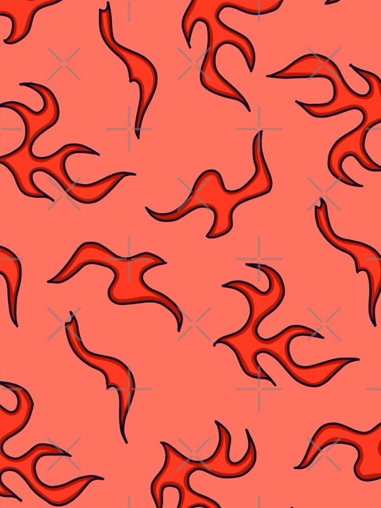 "Y2K Red Small Flames" iPhone Case for Sale by brookiecookie37 | Redbubble