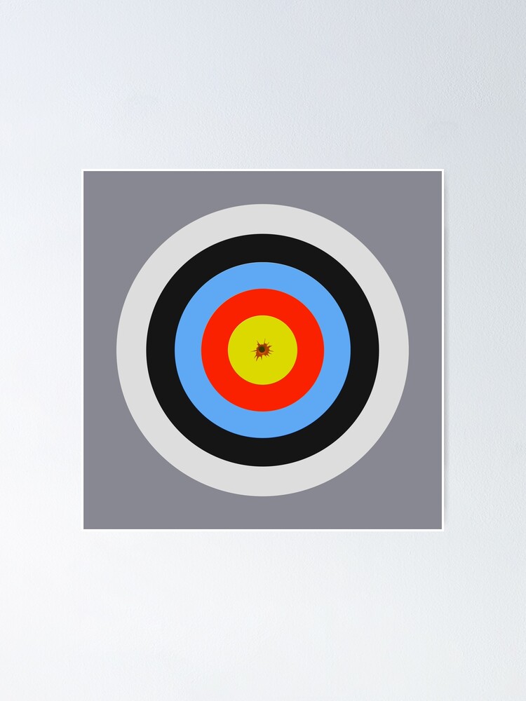 "Bullseye." Poster for Sale by moths-minor | Redbubble