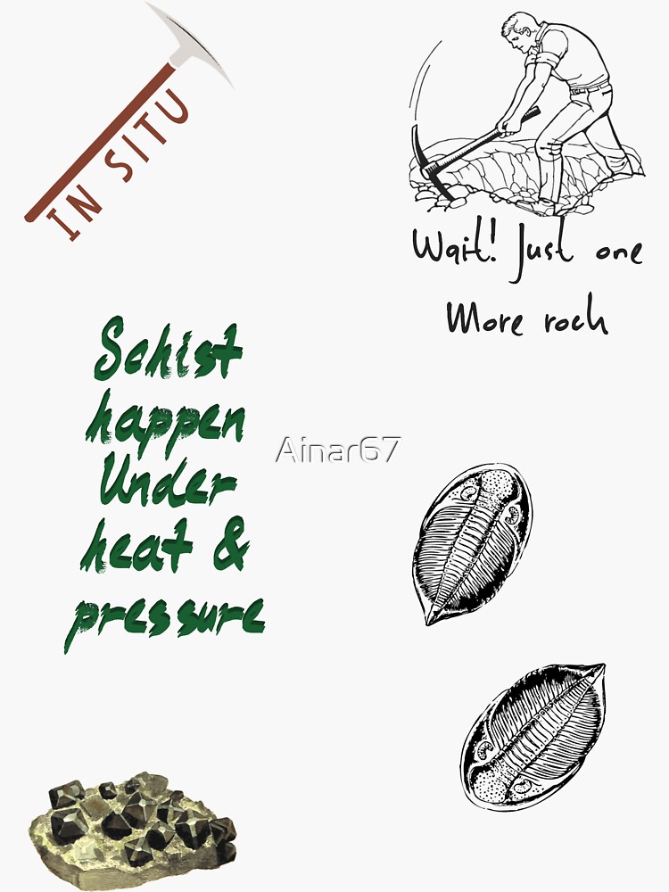 "Geology rocks" Sticker for Sale by Ainar67 | Redbubble