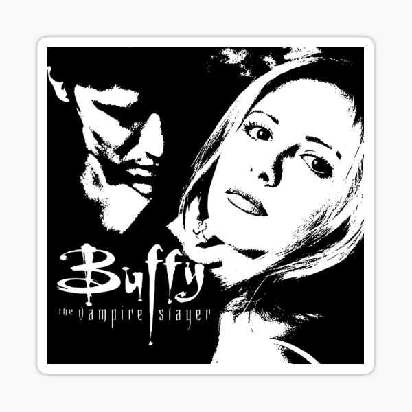 "BUFFY-ANGEL" Sticker for Sale by wadee | Redbubble