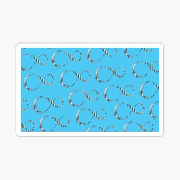 "Modern Multi-Infinity (Blue)" Sticker for Sale by Odie77 | Redbubble