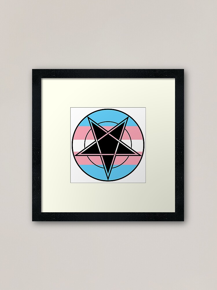 "Pentagram Pride [TRANS]" Framed Art Print for Sale by tralma | Redbubble