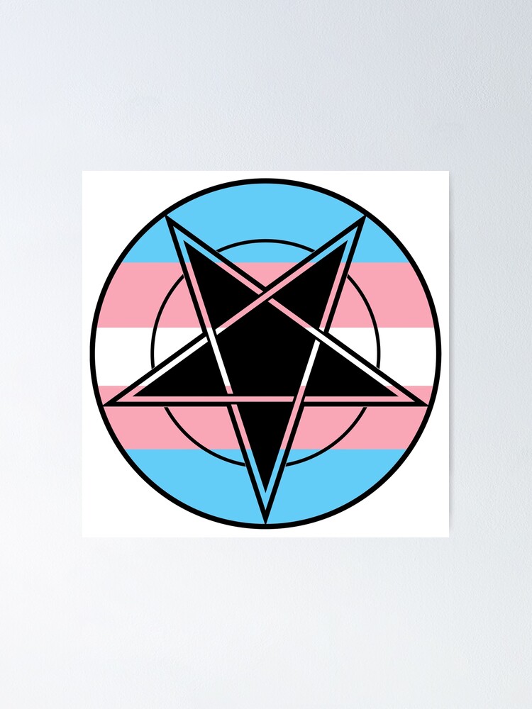 "Pentagram Pride [TRANS]" Poster by tralma | Redbubble