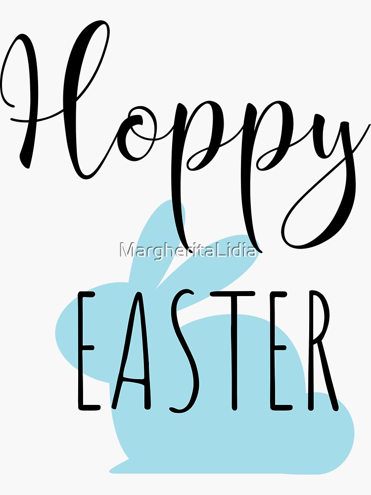 "Hoppy easter 2021- Team boy" Sticker by MargheritaLidia | Redbubble