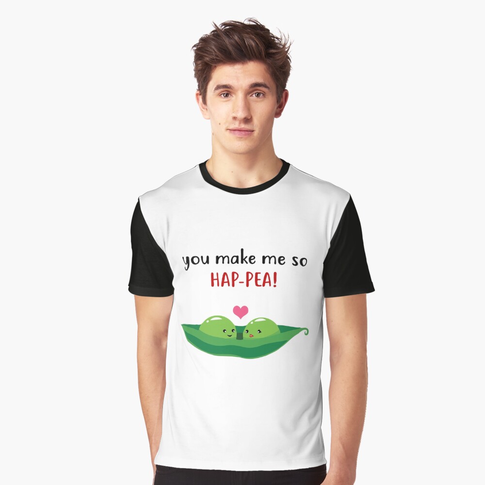 "Cute happy pea pods together couple food pun together" Photographic ...