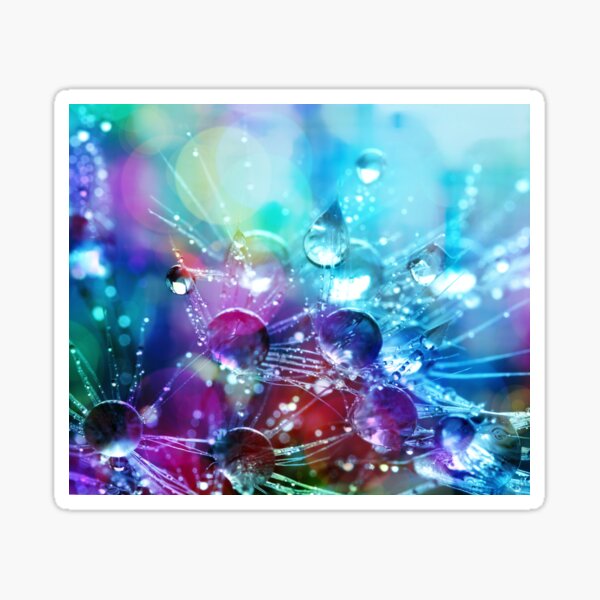 "Bokeh Water Droplets" Sticker for Sale by Fun-Paf | Redbubble