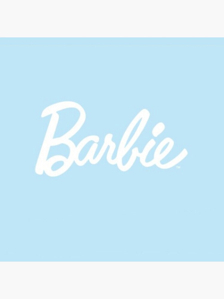 "Barbie Blue Logo" Throw Pillow for Sale by FairyCreamShop | Redbubble