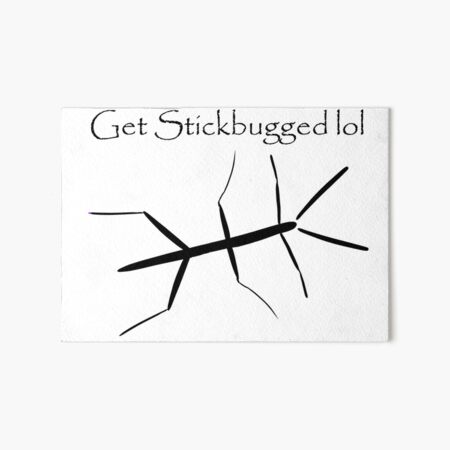"Simplistic Stick Bug Meme " Art Board Print for Sale by PastelRiot ...
