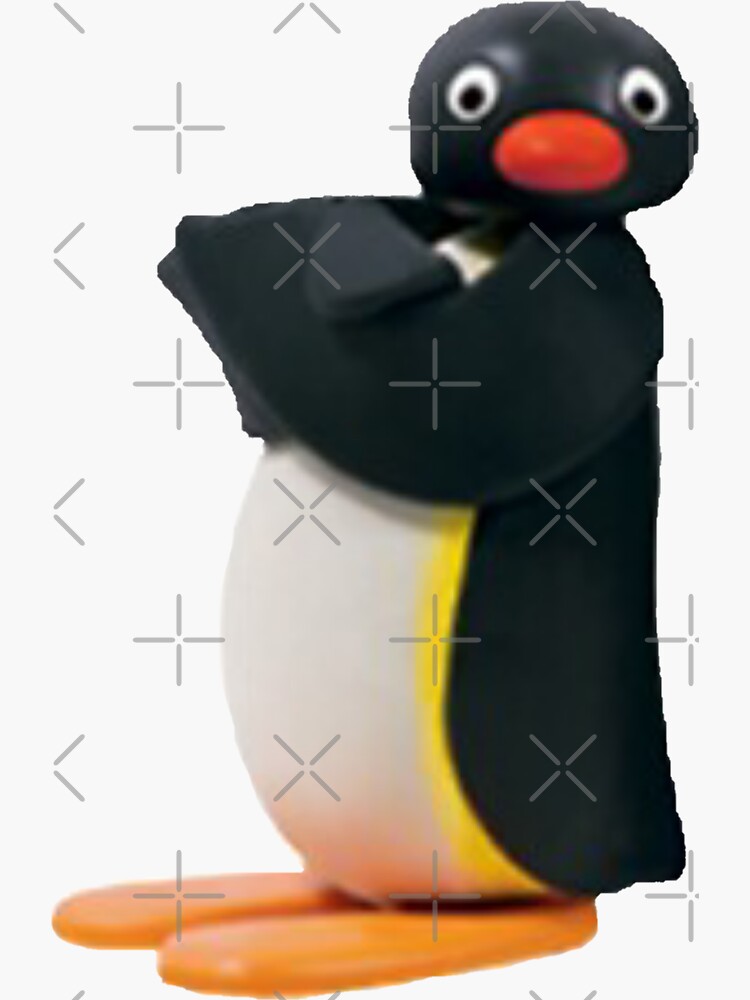 "Angry Pingu Cute funny Pocket Official Merch" Sticker for Sale by ...