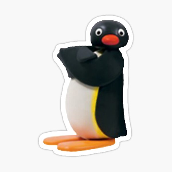 "Angry Pingu Cute funny Pocket Official Merch" Sticker for Sale by ...
