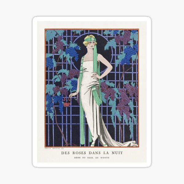 "Vintage flapper 20s illustration aesthetic" Sticker for Sale by ...