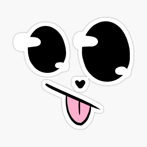 "Cute "blep" cartoon face" Sticker for Sale by PastelRiot | Redbubble