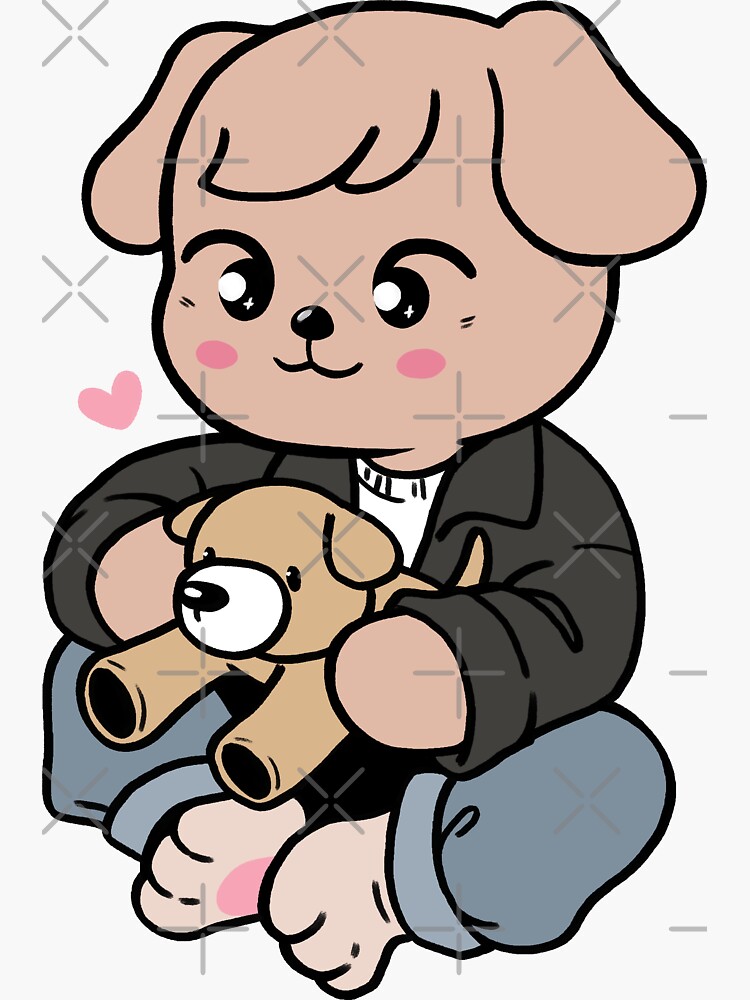 "Stray Kids - Puppy M" Sticker by nailurus | Redbubble