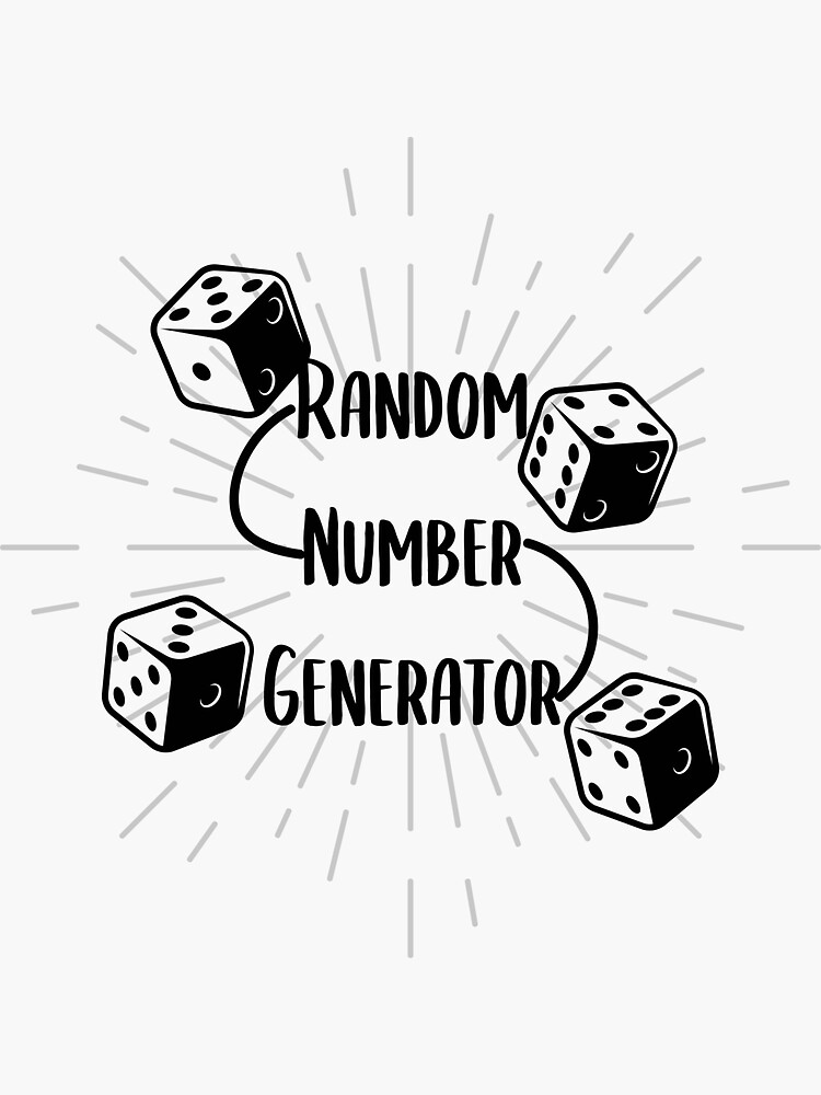 "RNGesus - Random Number Generator Funny" Sticker by AshzShop | Redbubble