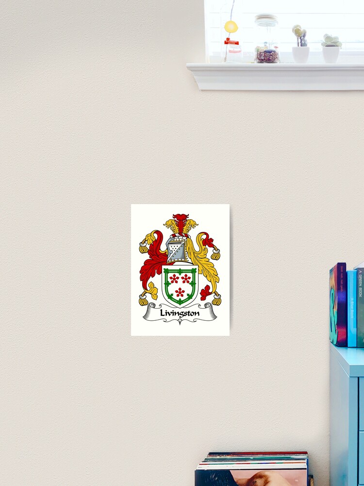 "Livingston Coat of Arms / Livingston Family Crest" Art Print for Sale ...