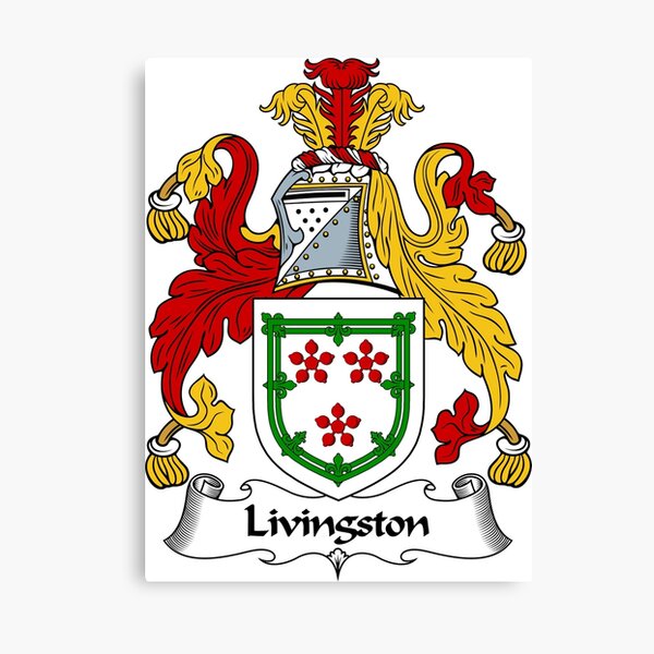 "Livingston Coat of Arms / Livingston Family Crest" Canvas Print by ...