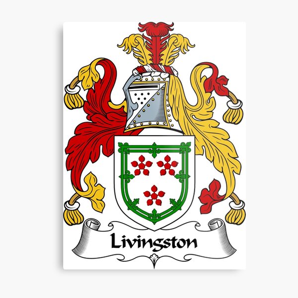 "Livingston Coat of Arms / Livingston Family Crest" Metal Print by ...