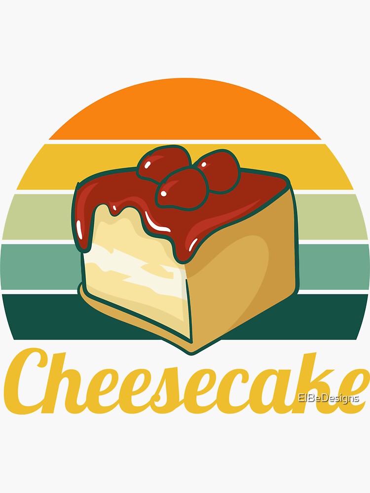 "Cheesecake vintage" Sticker by ElBeDesigns | Redbubble