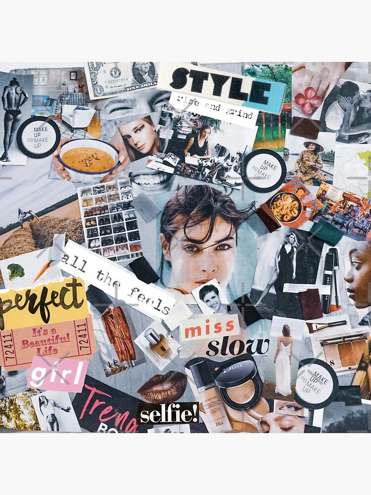 "Girly collage" Sticker for Sale by IONcreatION | Redbubble