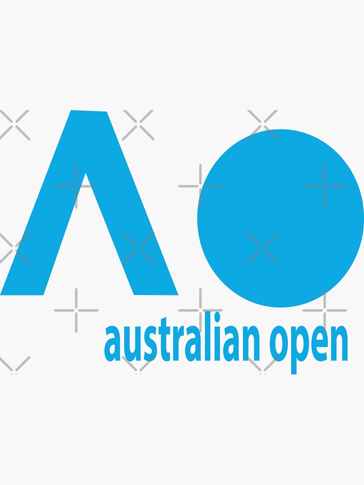 "AO 2022, Australian Open Tshirt, Australian Open Games AO" Sticker for ...