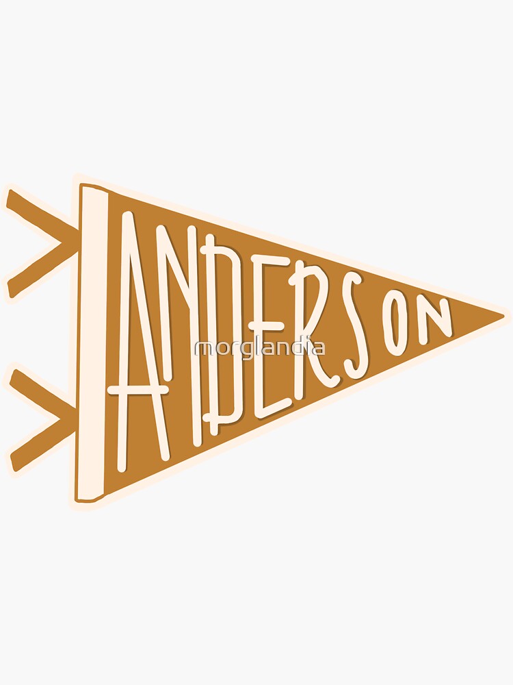 "Anderson Pennant" Sticker for Sale by morglandia | Redbubble