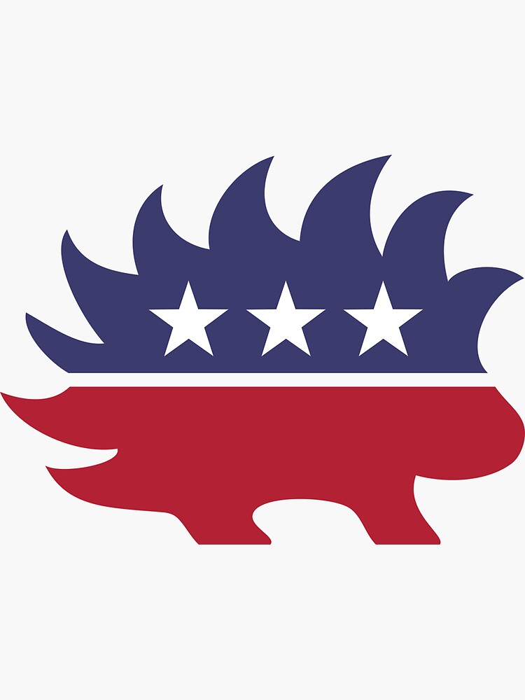 "Libertarian Party Porcupine" Sticker for Sale by wtafro | Redbubble