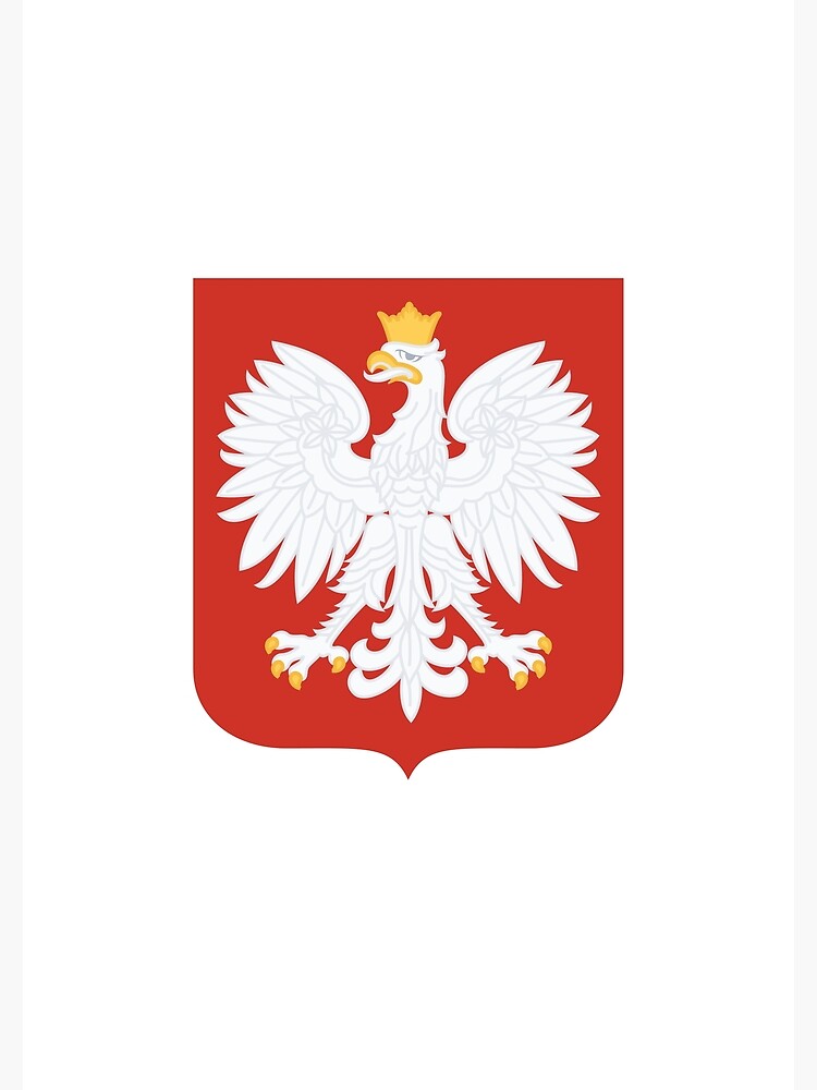 "Herb Polski Orzel Bialy Polish Coat of Arms White Eagle" Poster for ...