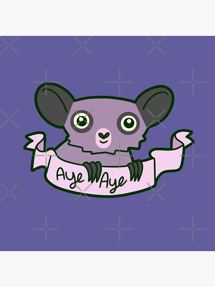 "Ribbon Banner Aye Aye" Throw Pillow for Sale by SaradaBoru | Redbubble