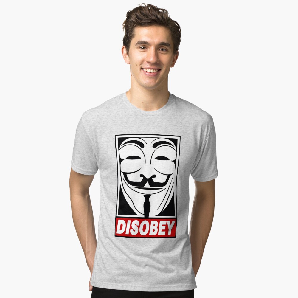 "DISOBEY LOGO" Sticker by SGDes1gn | Redbubble