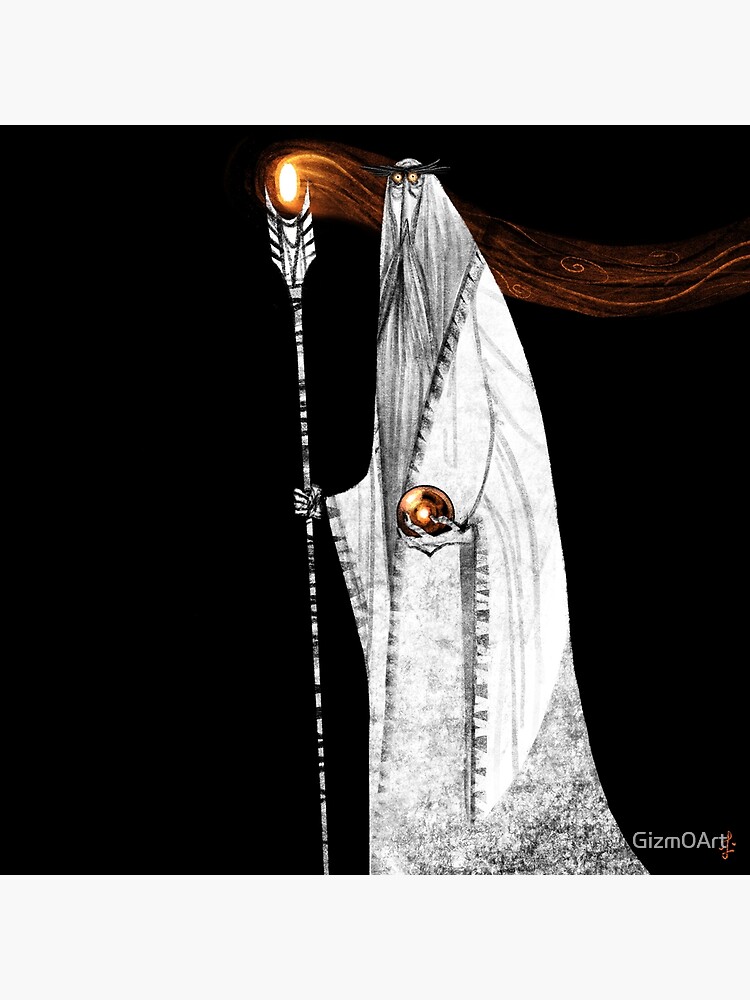 "The White Wizard" Art Print for Sale by Gizm0Art | Redbubble