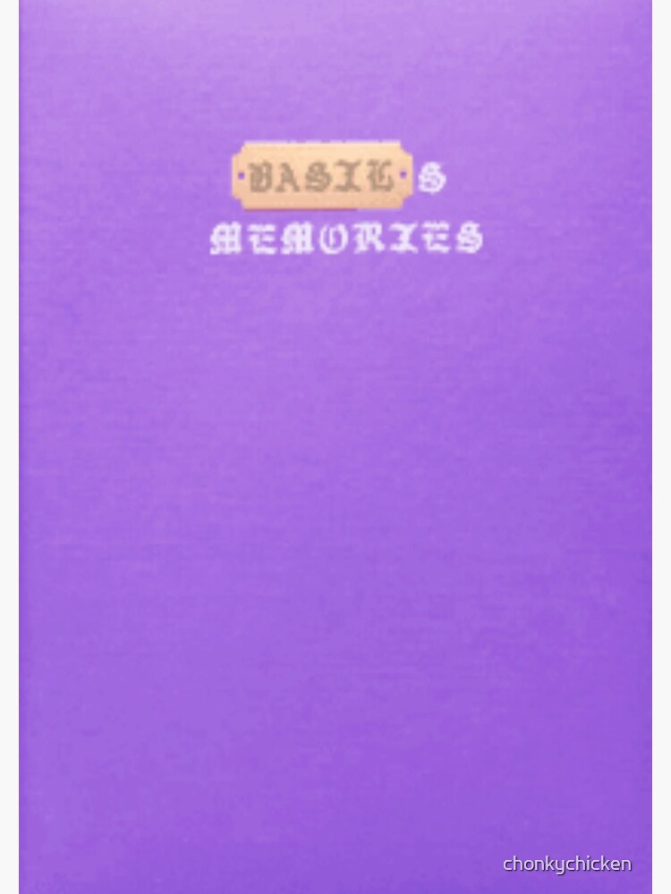 "Basil's photo album OMORI" Journal for Sale by chonkychicken | Redbubble