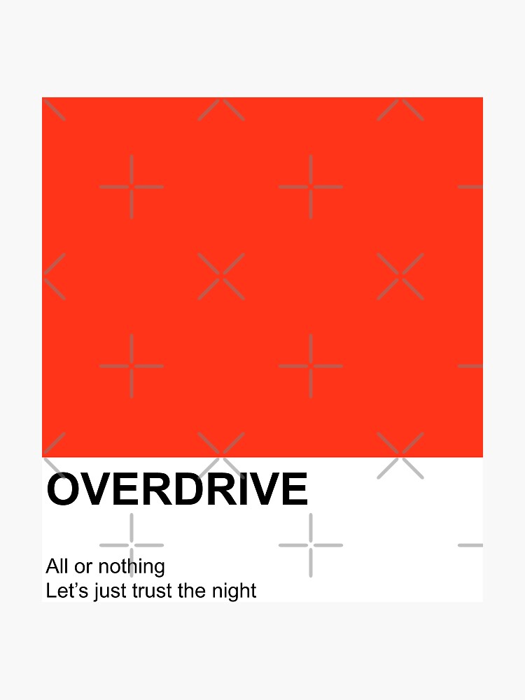"Overdrive Pantone Color" Sticker for Sale by mhj5503 | Redbubble
