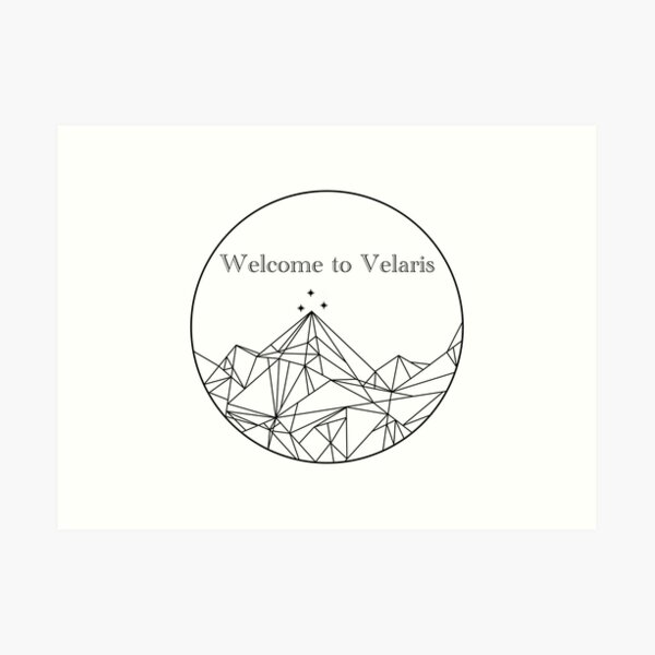 "Welcome to Velaris Night Court Insignia" Art Print for Sale by ...