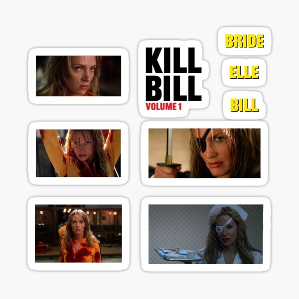 "Kill Bill" Sticker for Sale by TheeeArtist2 | Redbubble