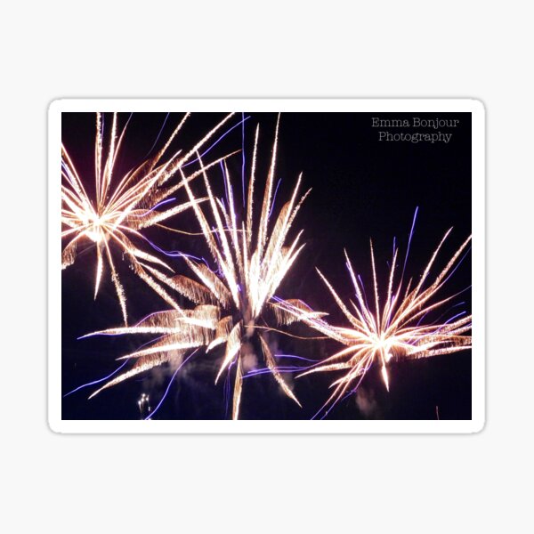 "Fireworks!" Sticker for Sale by EmmasPhotos | Redbubble