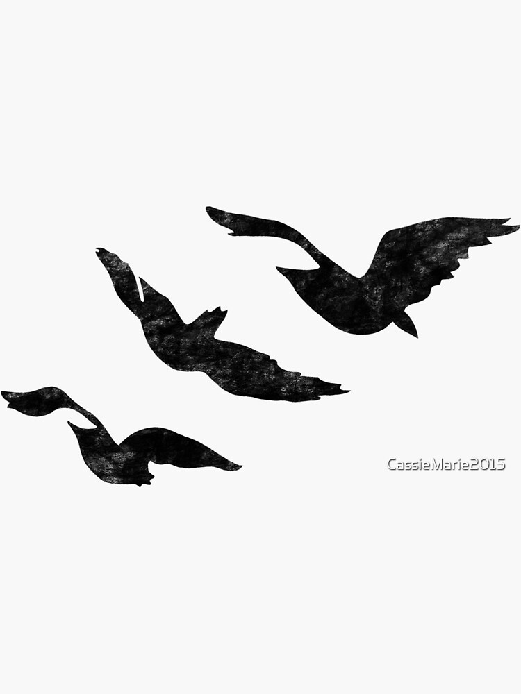 "Tris Birds tattoo" Sticker by CassieMarie2015 | Redbubble