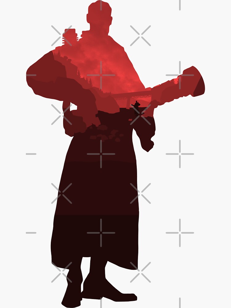 "Team Fortress 2 Red Medic" Sticker for Sale by AstriumArt | Redbubble