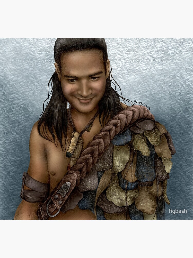"Nasir's Sneaky Smile (Nagron, Spartacus) Colorized Version" Art Print ...
