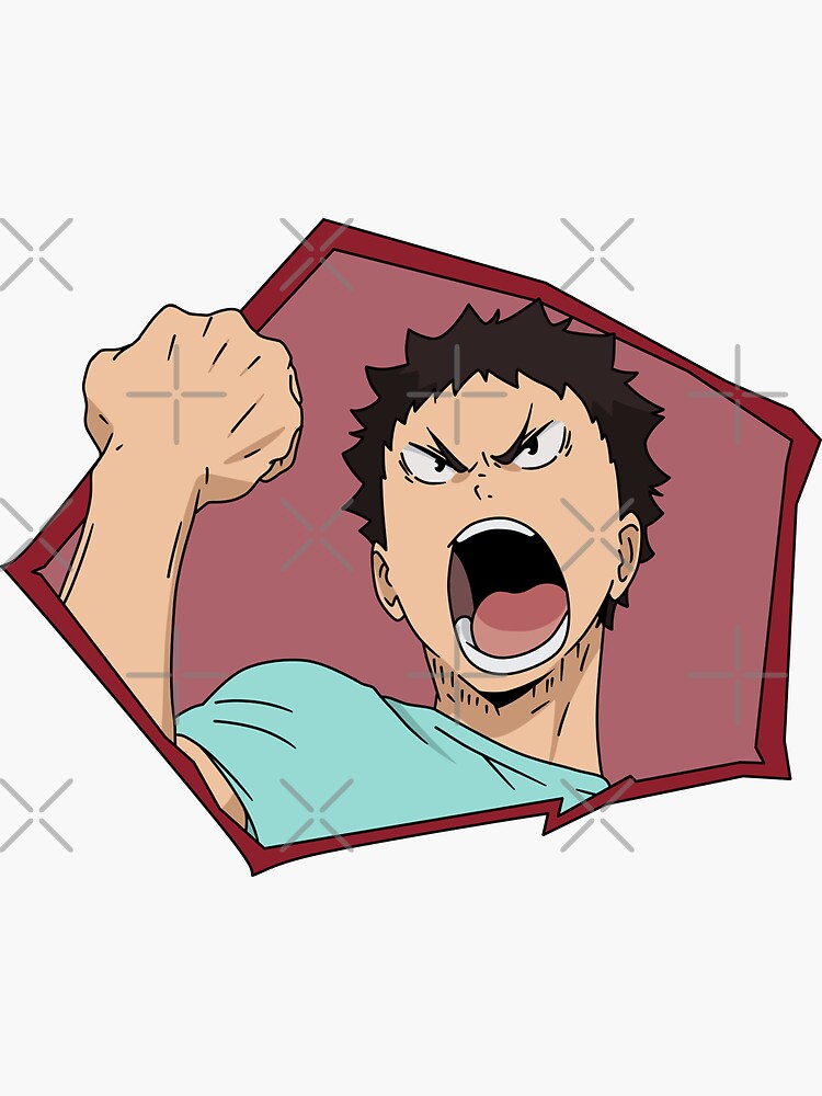 "Hajime Iwaizumi | Haikyuu!!" Sticker by olivks | Redbubble