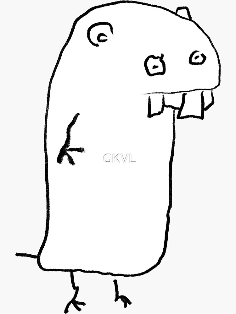 "Wojtek the Marmot" Sticker for Sale by GKVL | Redbubble