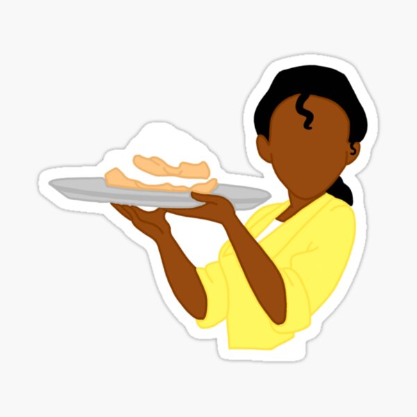 "Man Catching Beignets " Sticker by elliott-r-nitt | Redbubble