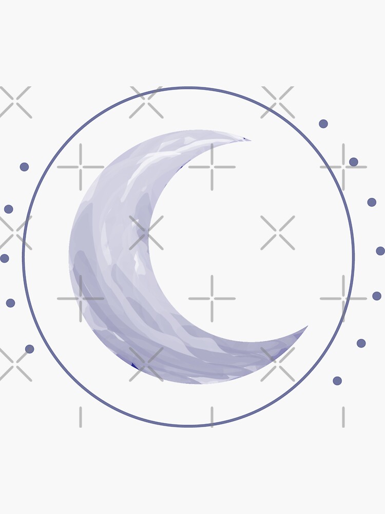 "Purple Moon " Sticker for Sale by itsjuliacorreia | Redbubble