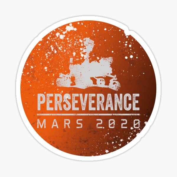 "Mars 2020 Perseverance Rover Space Mission 2021 Planet Mars" Sticker ...