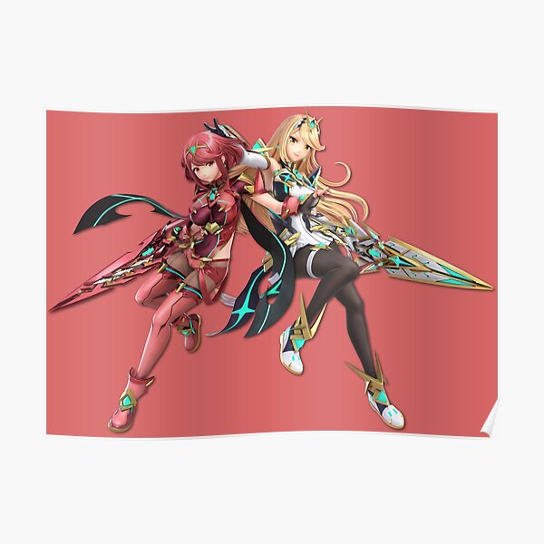 "Pyra & Mythra in Smash" Poster for Sale by TheSmashStash | Redbubble