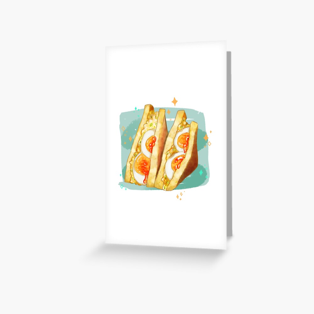 "Tamago sando" Sticker for Sale by koboldoodles | Redbubble