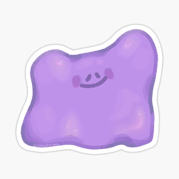 "Purple Blob Requests Hug" Sticker for Sale by bunkayke-f-an | Redbubble