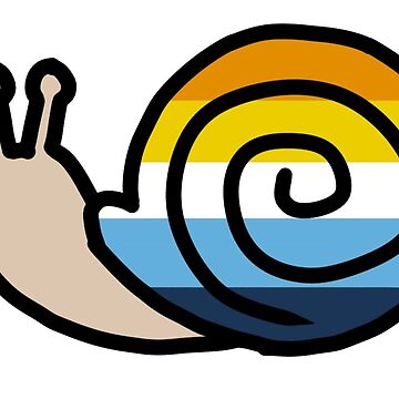 "Aroace Pride Snail" Sticker for Sale by oakiedokie22 | Redbubble