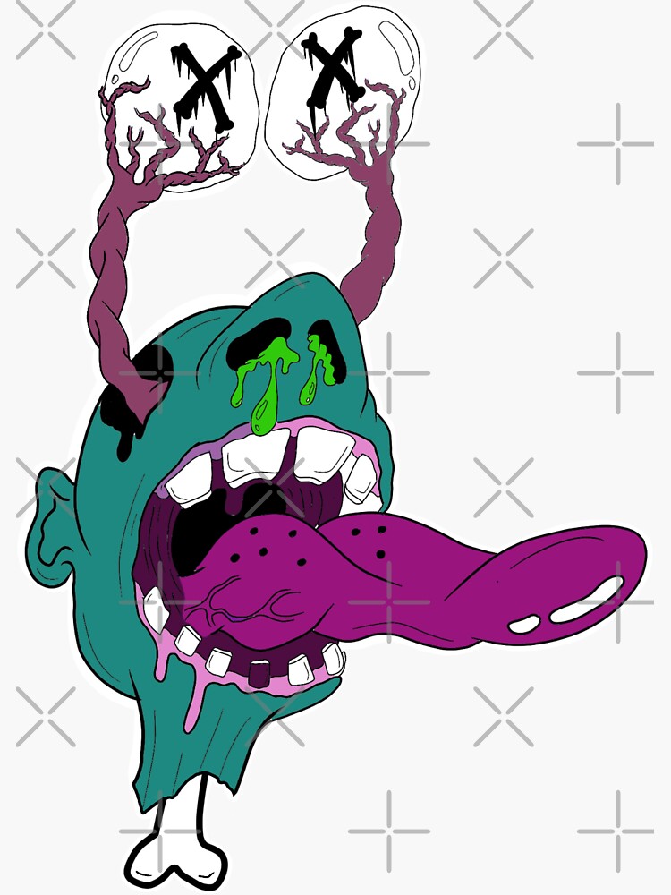 "Xombie Snotty Boy Head" Sticker for Sale by DannyPhantxm | Redbubble