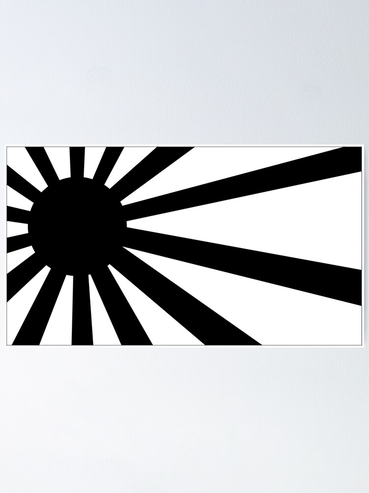 "JDM Flag BW" Poster by estudio3e | Redbubble